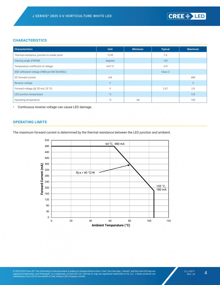 JB2835BWT-G-Hort datasheet page image 4