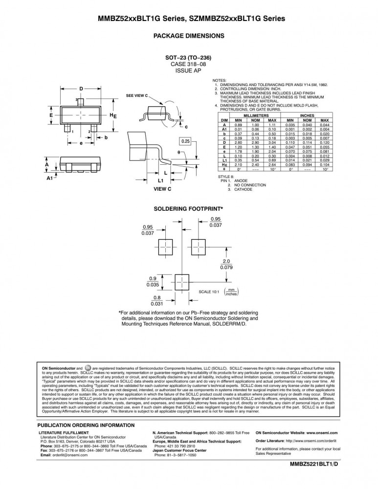 MMBZ5231BLT1G datasheet page 6