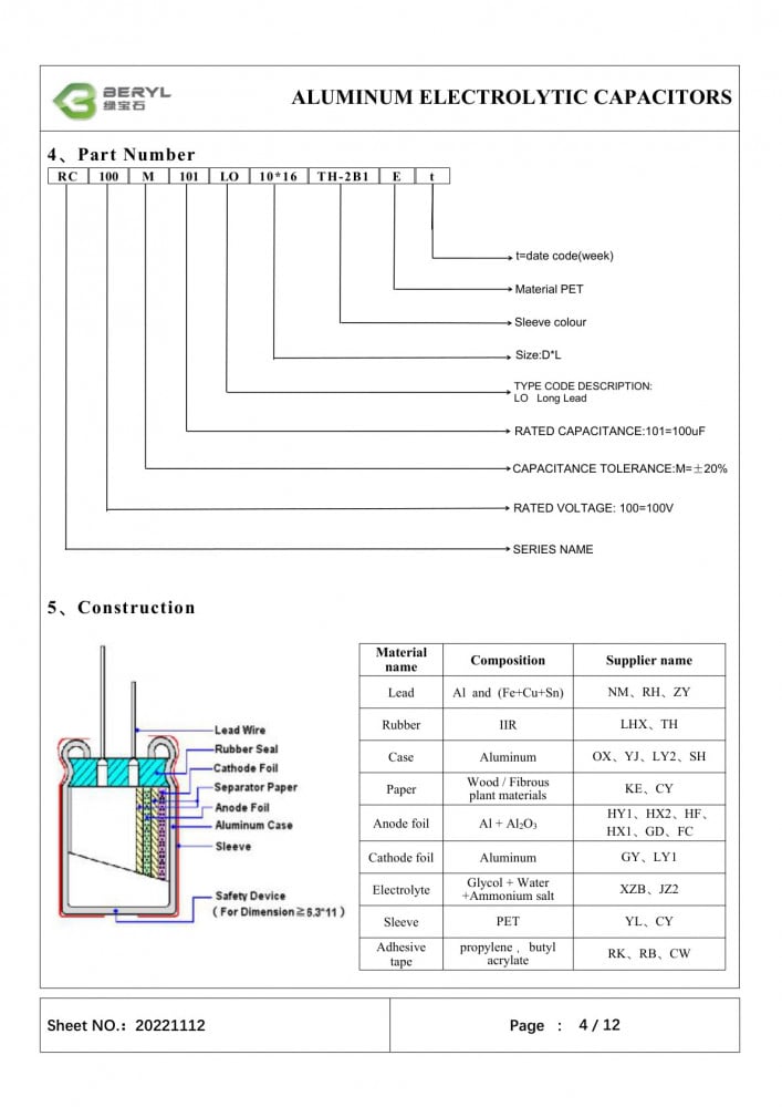 BERYL RC specification page 4