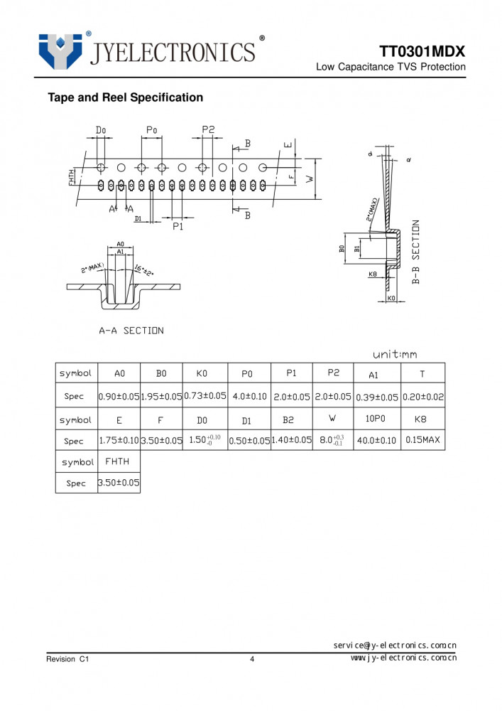 TT0301MDX technical document page 4