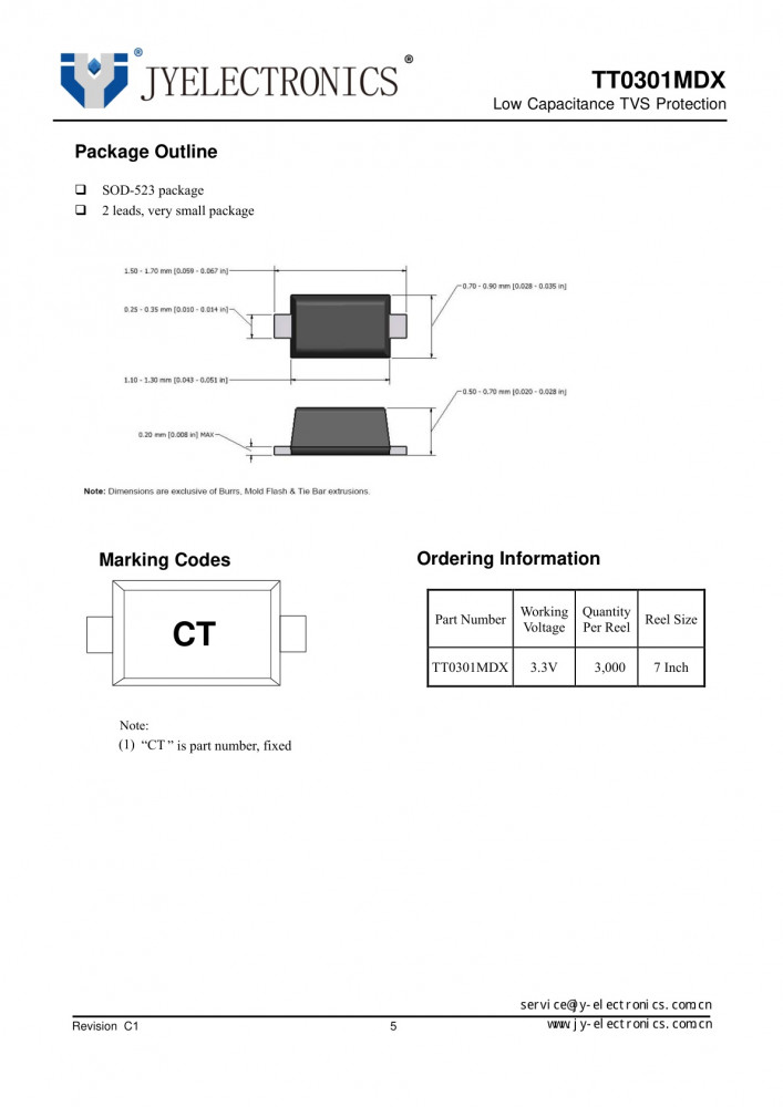 TT0301MDX technical document page 5