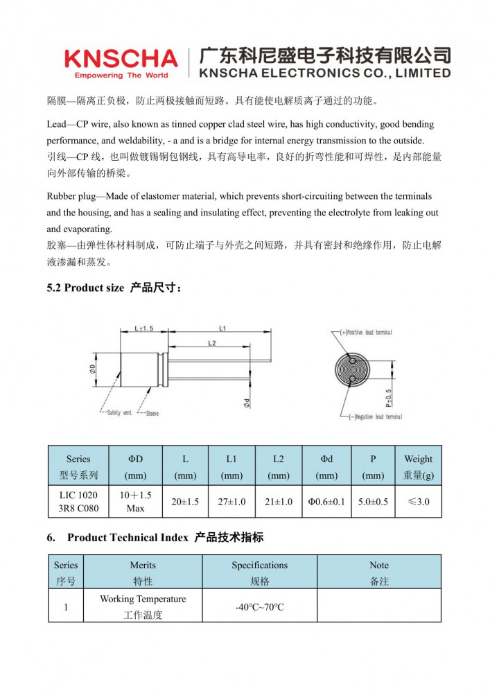 LIC1020N3R8C080 specification page 4