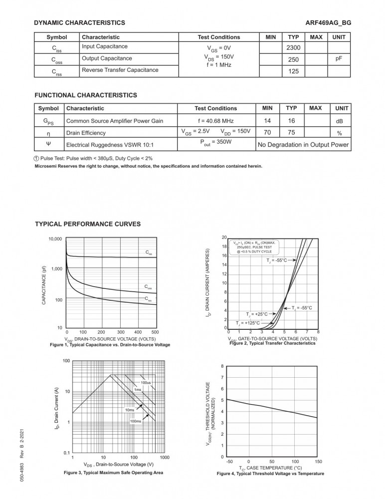 ARF469AG technical document page 2