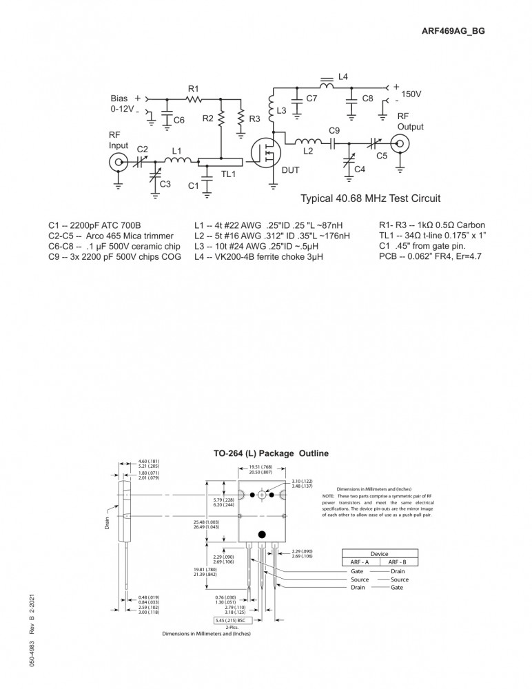 ARF469AG technical document page 4