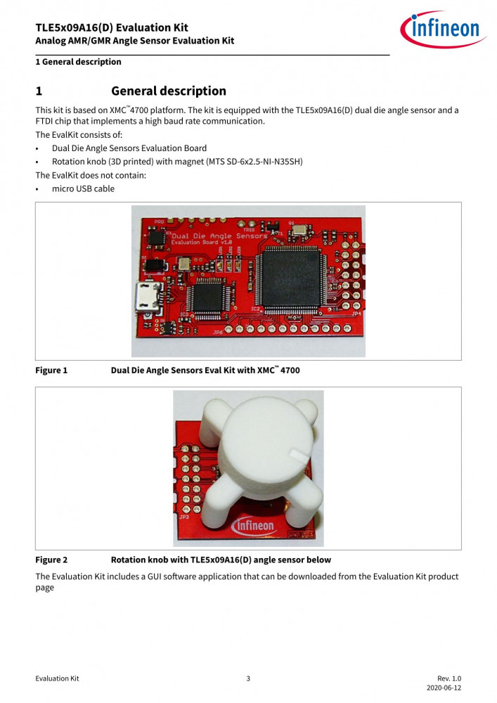 TLE5309 evaluation kit document page 3