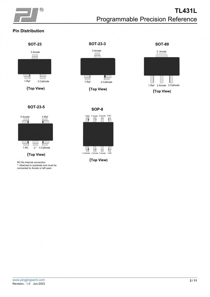 TL431LA datasheet page 2