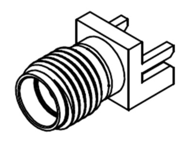 MMCX Plug, Right-Angle, Crimp, RD-316 Cable, Brass Body, Gold (Au) Plated, Bulk Bag, 50 Ohms
