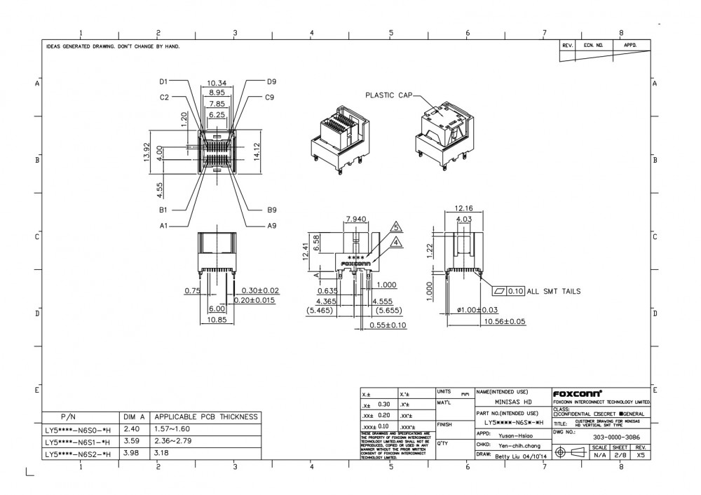 FOXCONN LY50363 drawing page 2