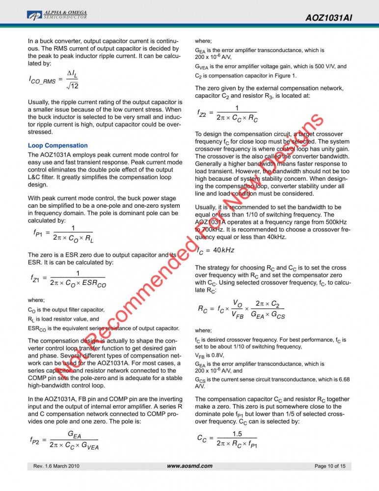 AOZ1031AI datasheet page 10