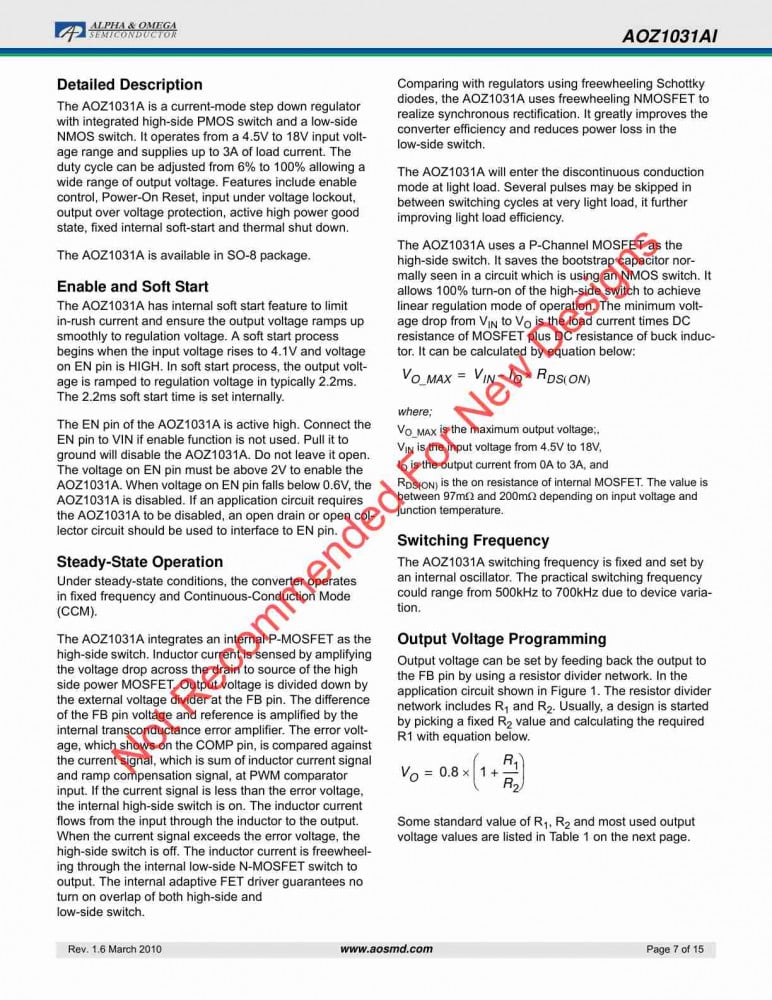 AOZ1031AI datasheet page 7