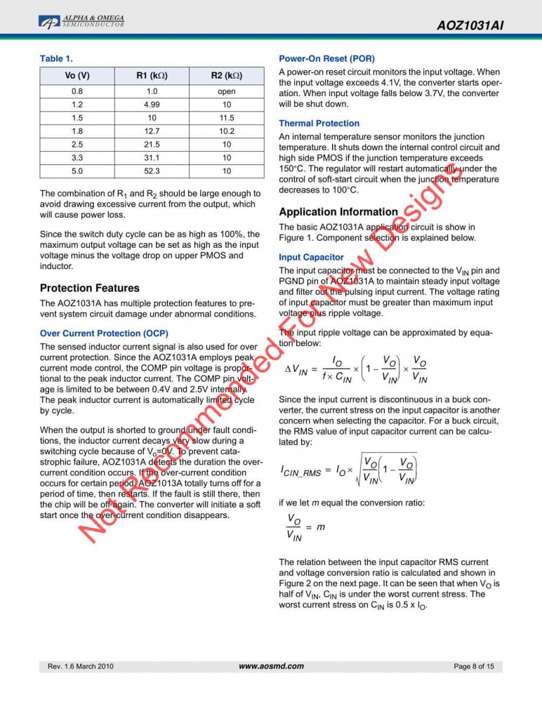 AOZ1031AI datasheet page 8