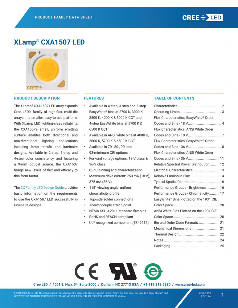 CXA1507 datasheet page 1