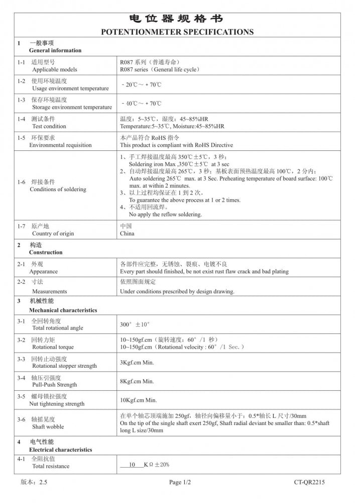 CTR R08719NS approval sheet page 2