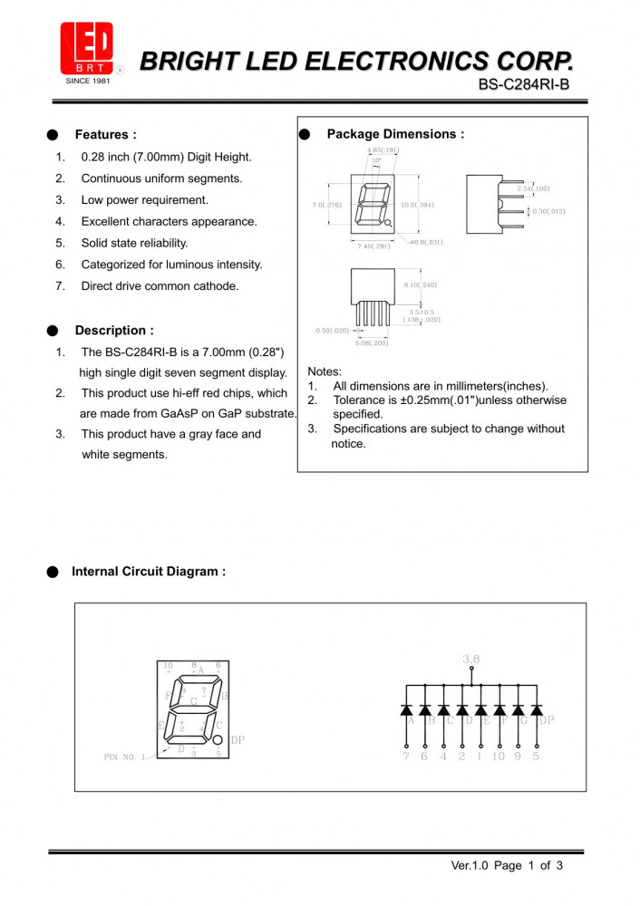 BS-C284RI-B technical document image 1