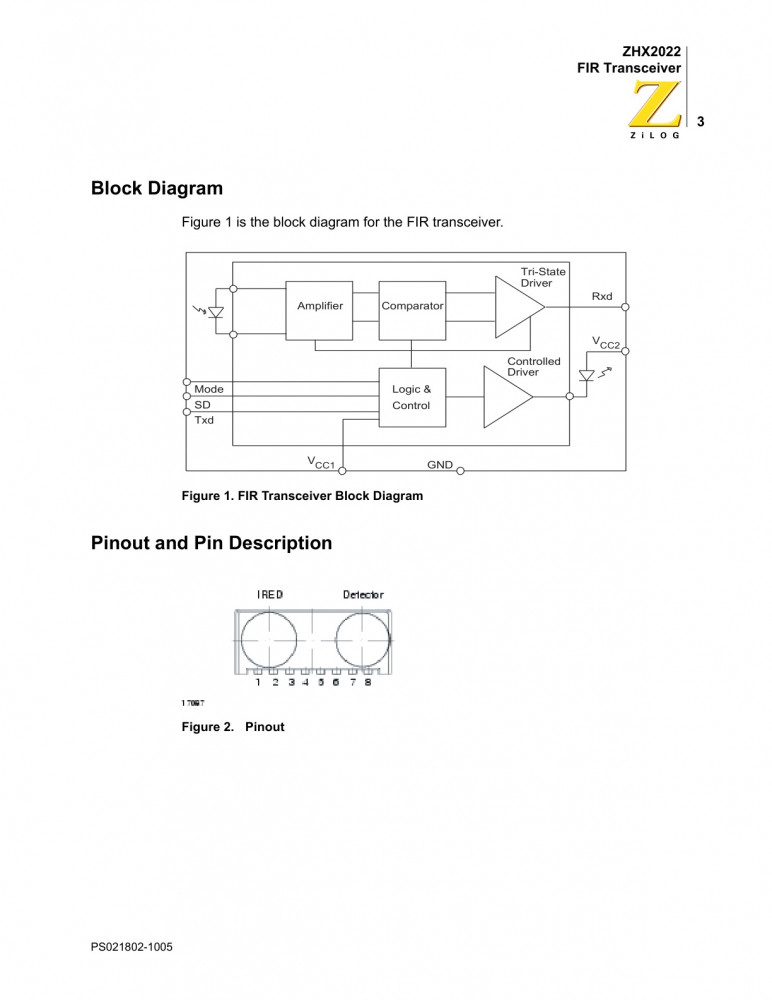 ZHX2022 product specification page 7