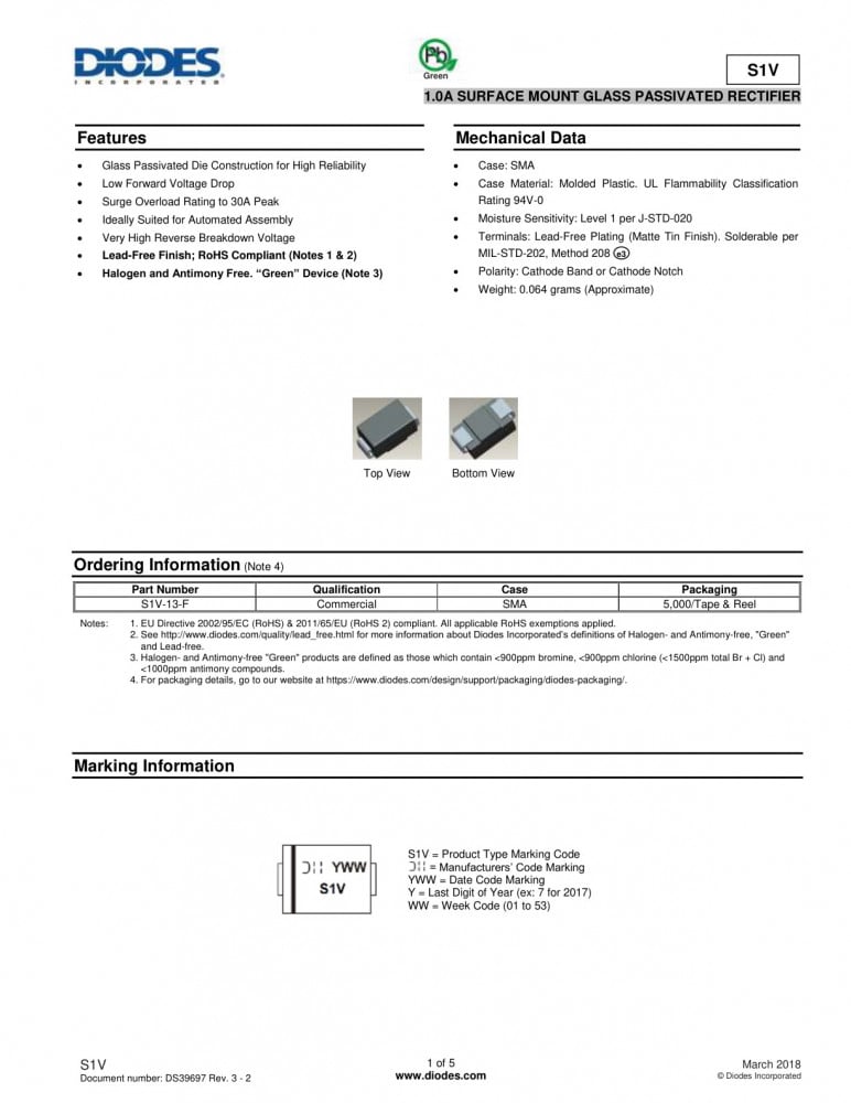 S1V-13-F technical document page 1