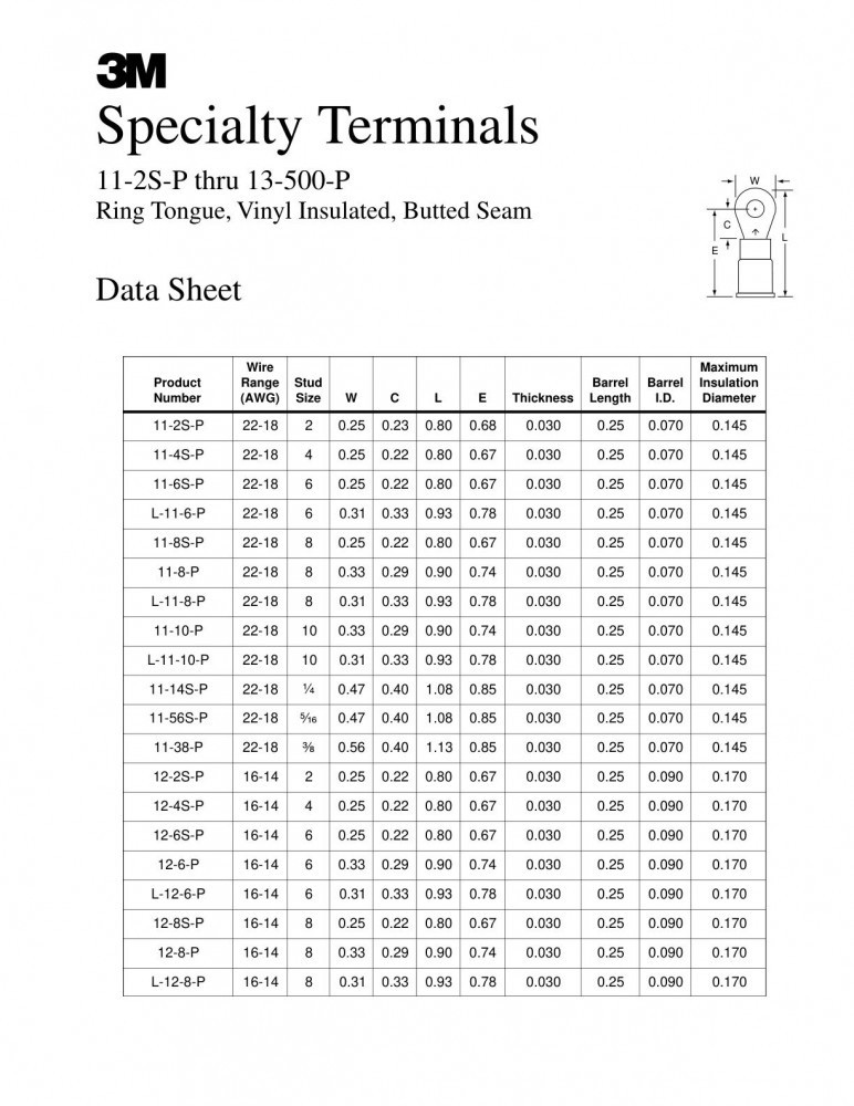 3M 13-14-P technical document page 1