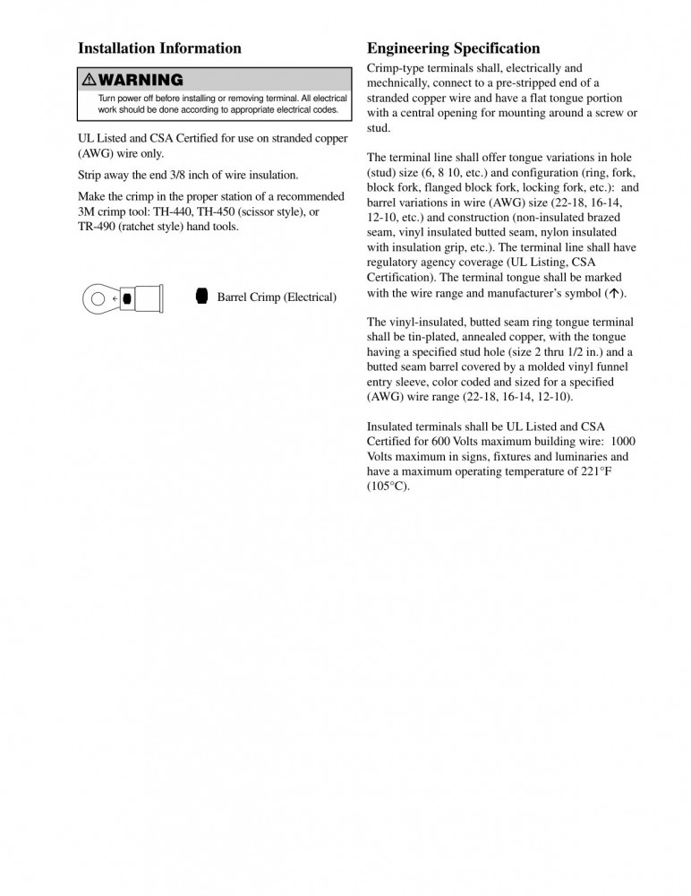 3M 13-14-P technical document page 3
