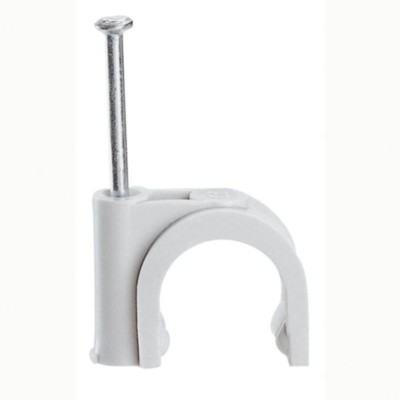 Cable clip Fixfor - Cable clip Fixfor for concrete materials for cable diameter 16mm/5/8'' - Grey RAL7035 for sale