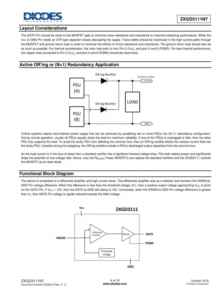 ZXGD3111N7TC datasheet page 4