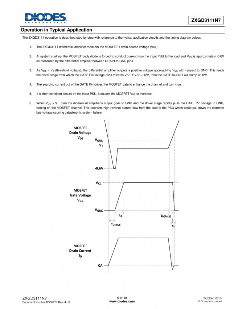 ZXGD3111N7TC datasheet page 6