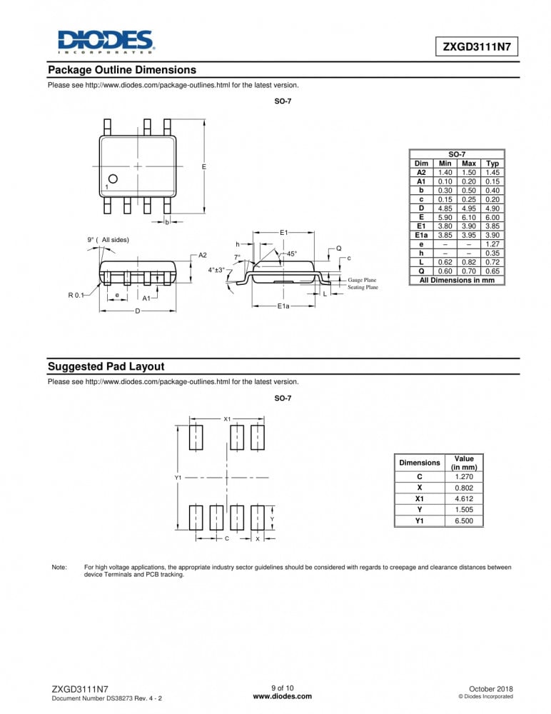 ZXGD3111N7TC datasheet page 9