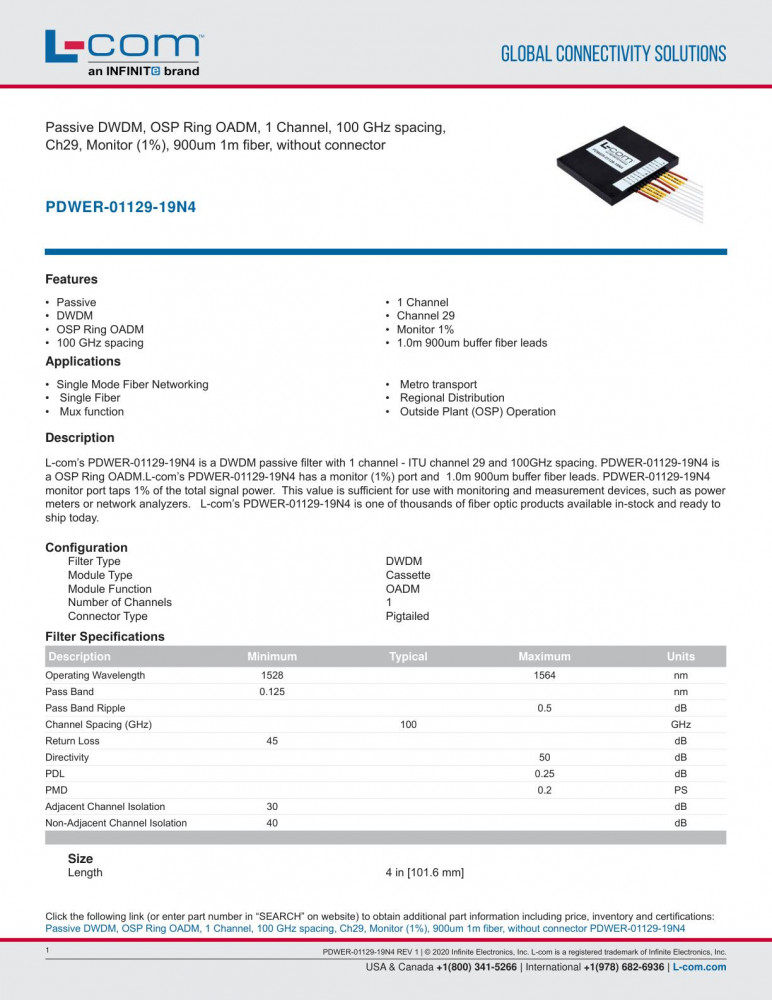 PDWER-01129-19N4 datasheet page 1