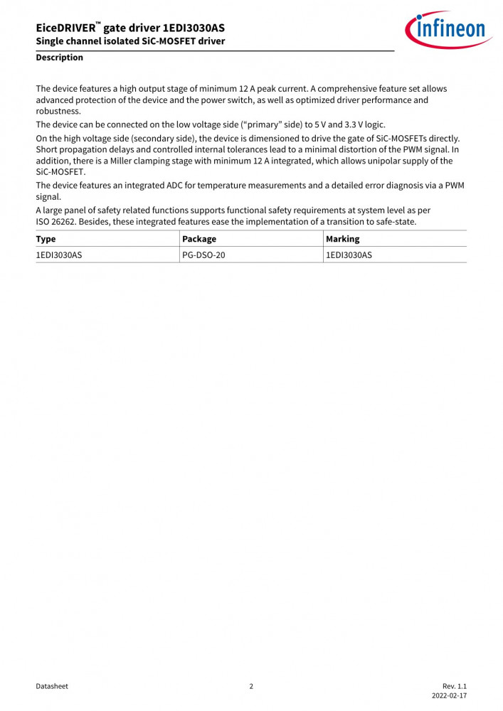 1EDI3030AS datasheet page 2