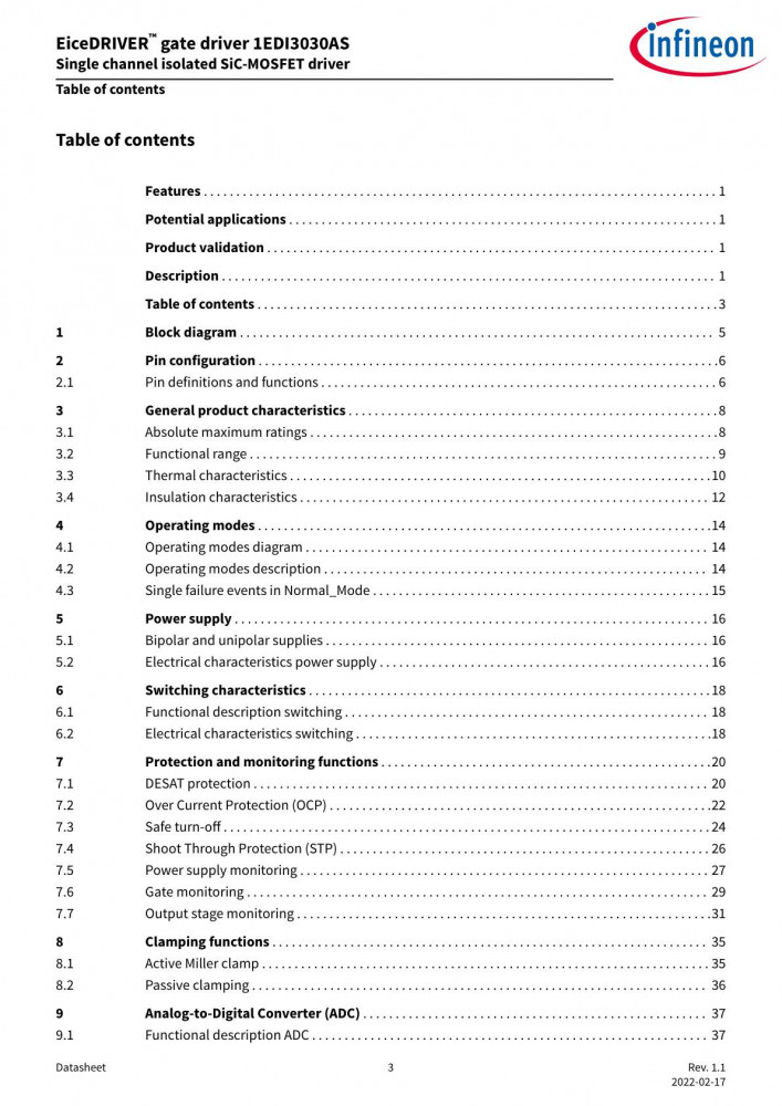 1EDI3030AS datasheet page 3