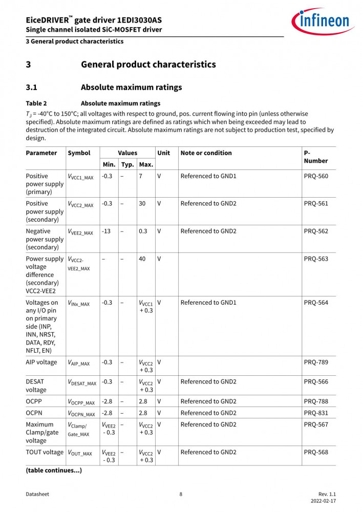 1EDI3030AS datasheet page 8