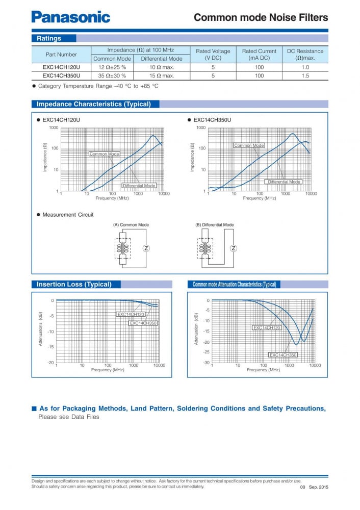 PANASONIC EXC14CH350U datasheet page 2