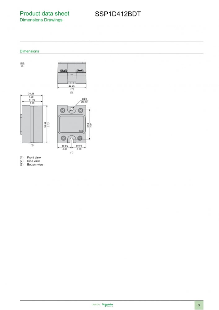 SSP1D412BDT technical document page 3
