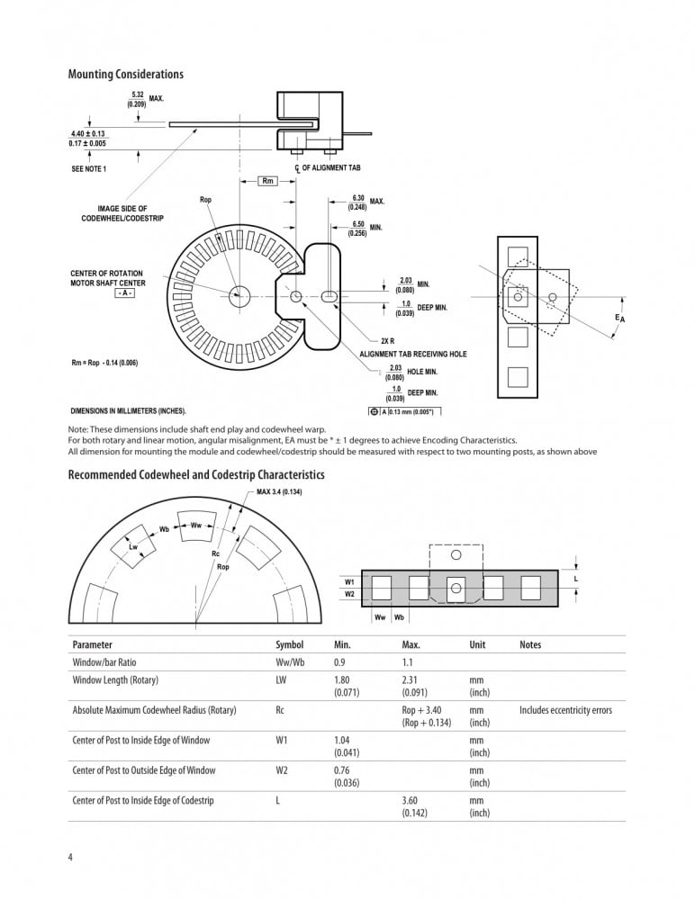 HEDS-9731#B50 datasheet page 4