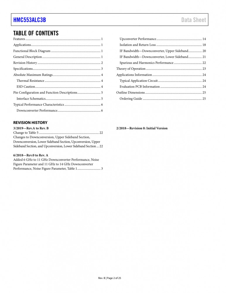 HMC553ALC3B datasheet page 2