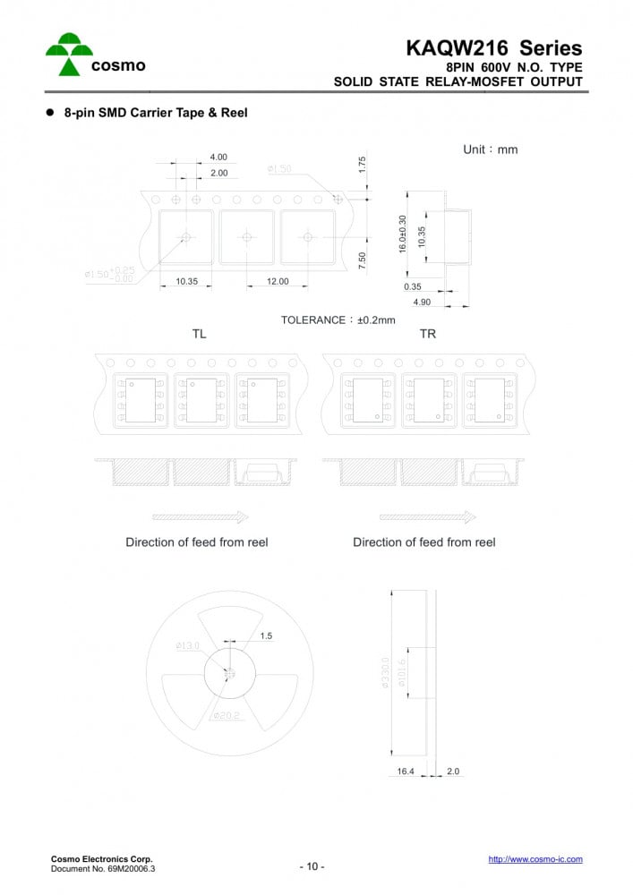 KAQW216S datasheet page 10