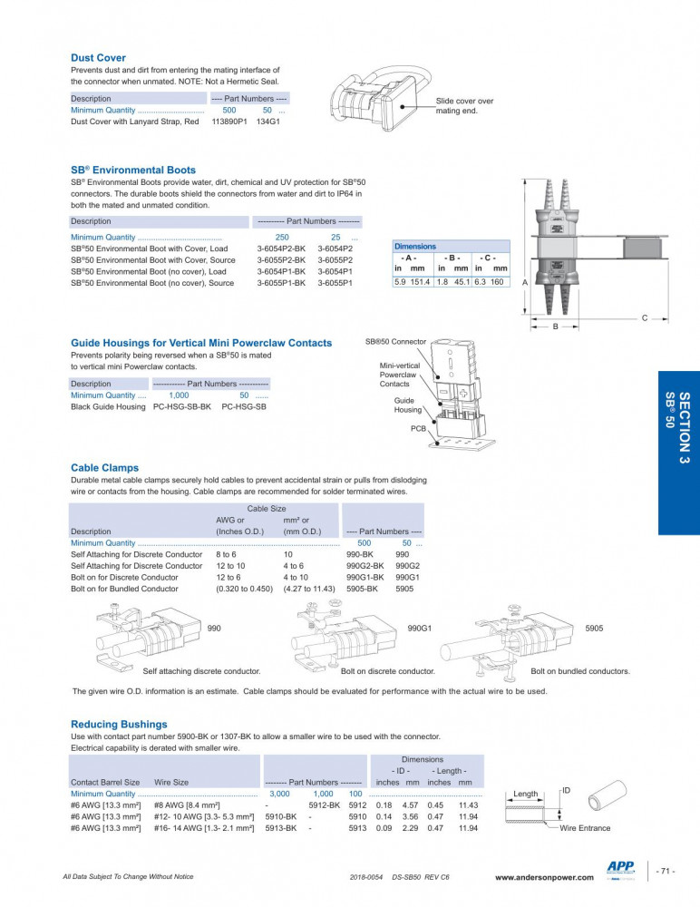 Anderson Power SB50 documentation page 5