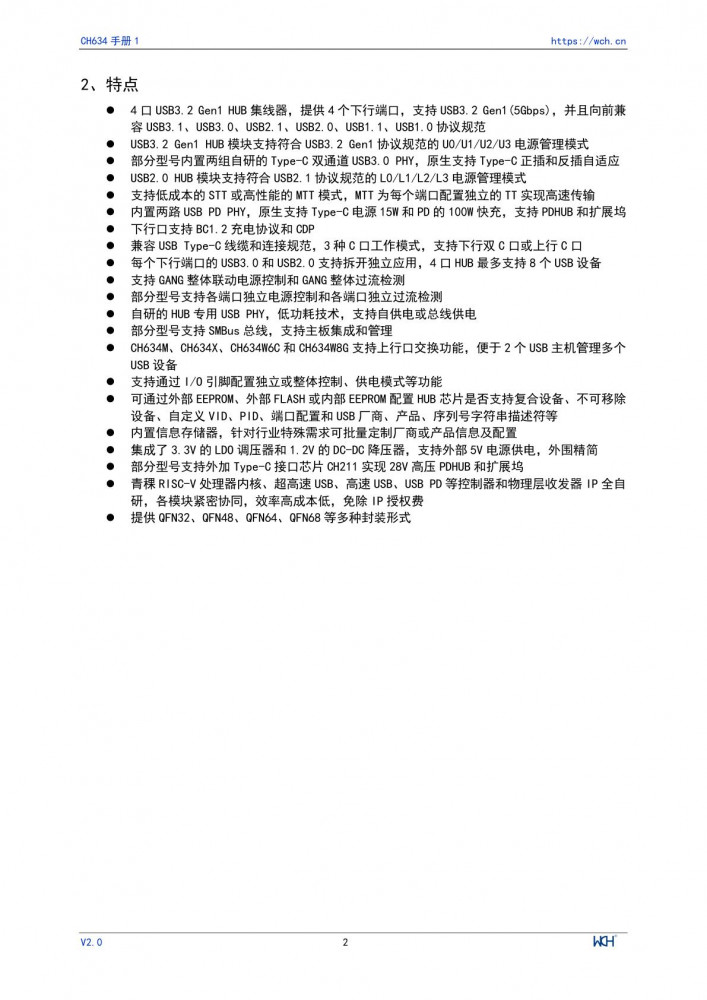 CH634M datasheet page 2