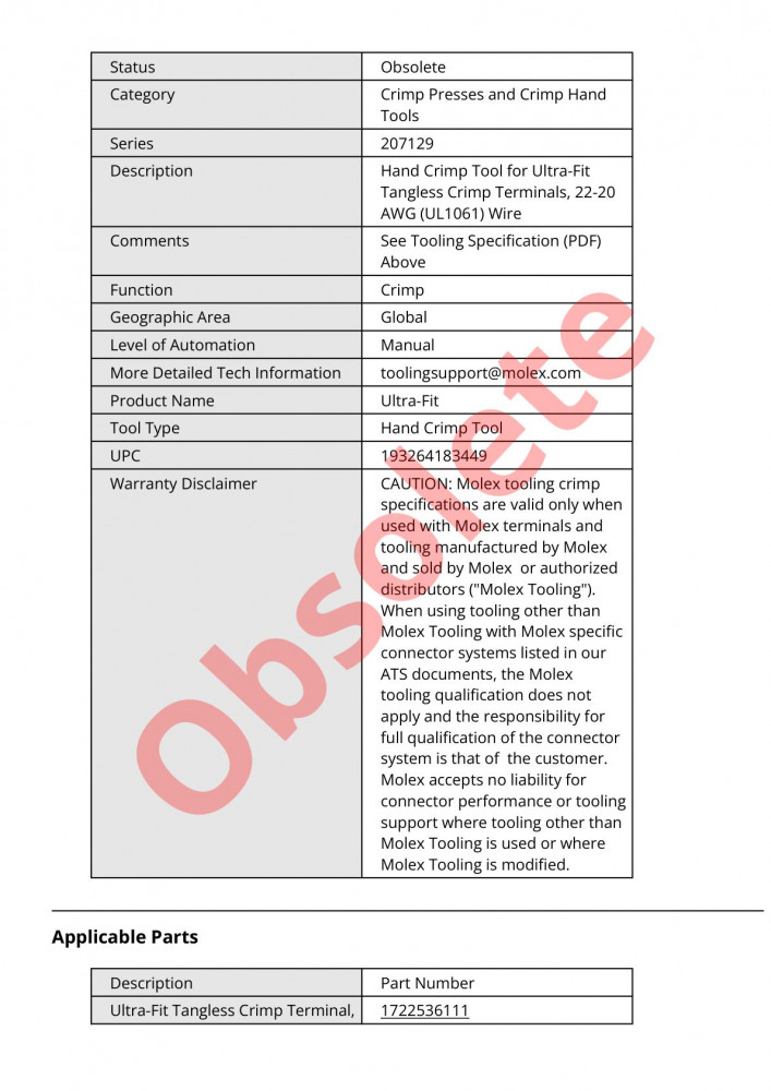 Tooling document preview, page 2