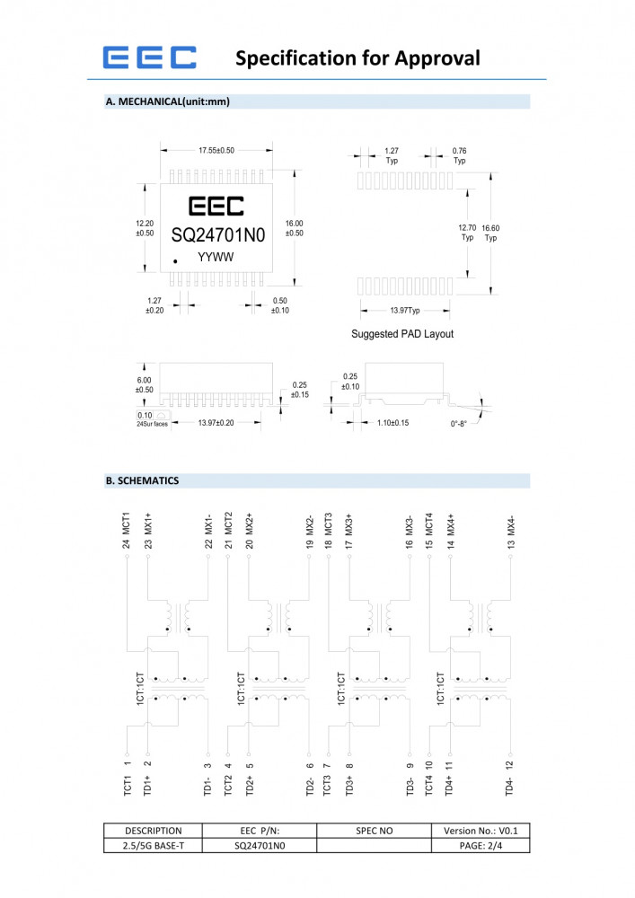 SQ24701N0 specification page 3