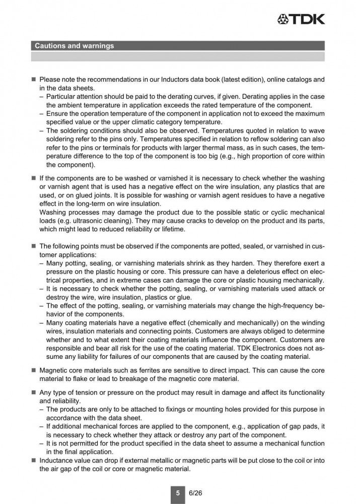 B82450A series document page 5