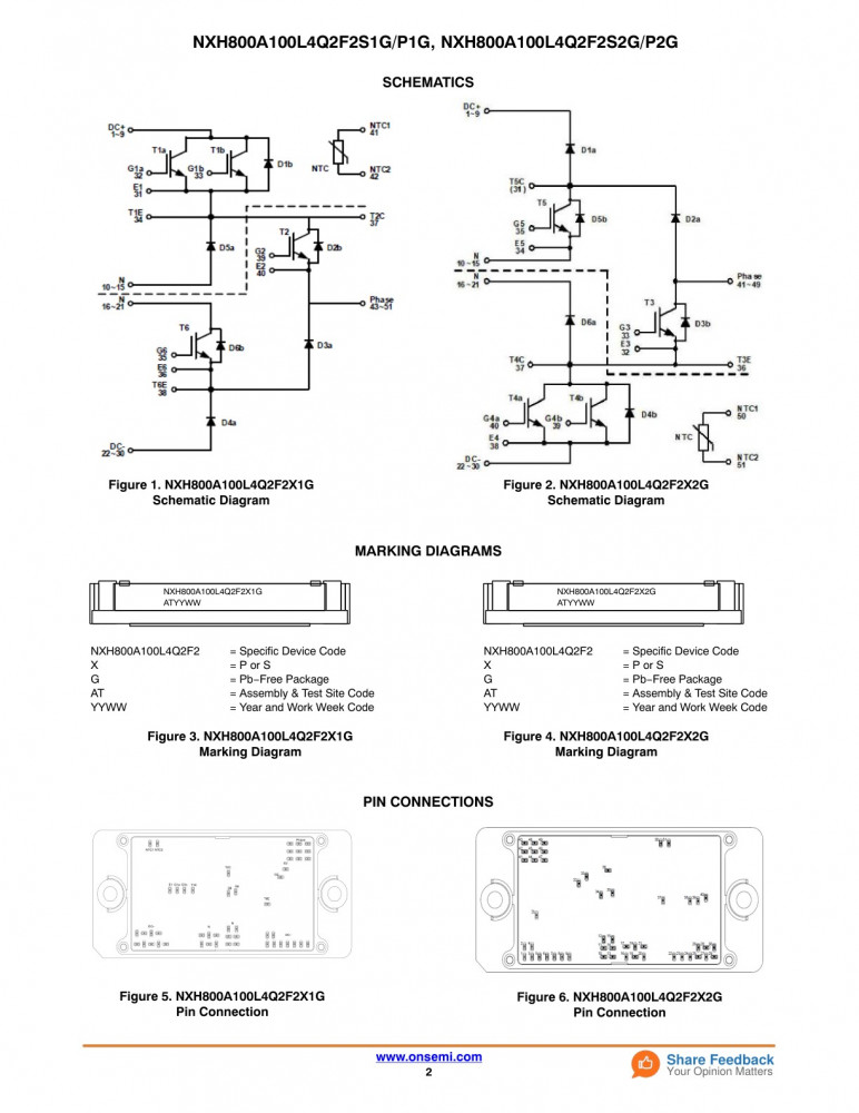 NXH800A100L4Q2F2 datasheet page 2