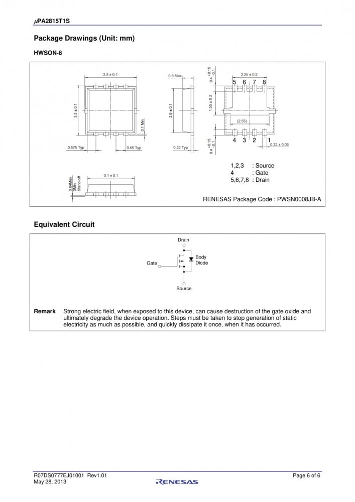 UPA2815T1S-E2-AT datasheet page 6