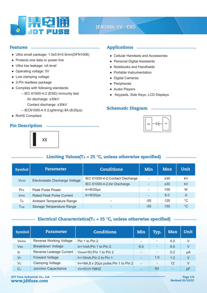 JEN1006-5V datasheet page 2