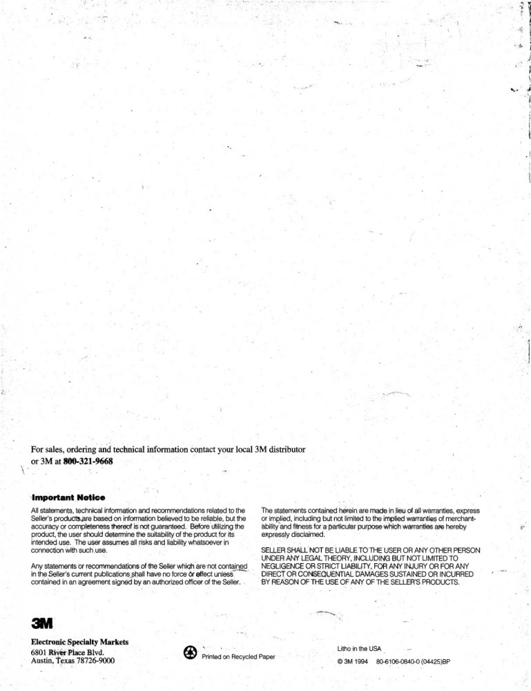 3M 923252-I technical document page 6