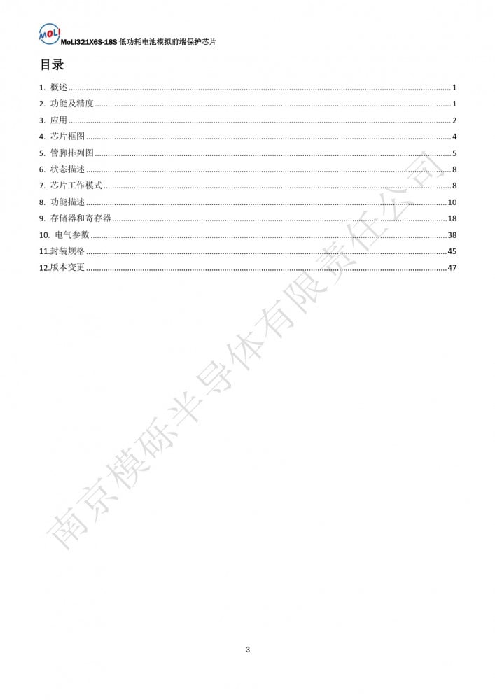 MoLi3218 datasheet page 3