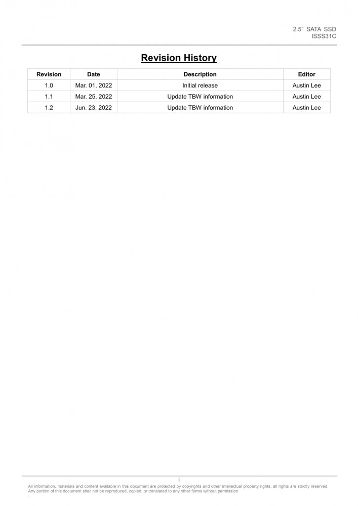 ISSS31C datasheet page 2