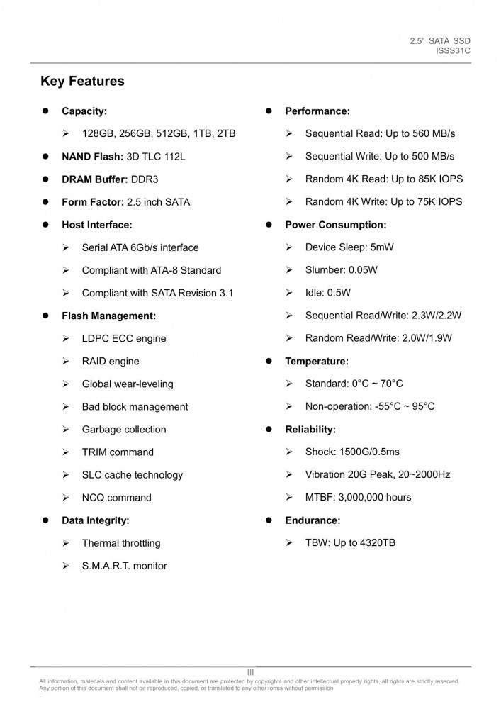 ISSS31C datasheet page 4