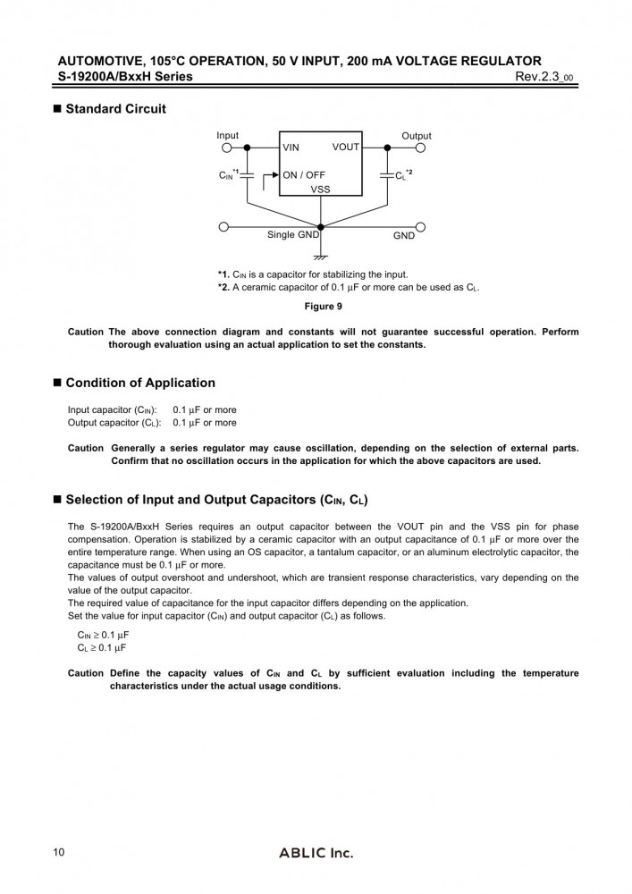 S-19200A/BxxH datasheet page 10