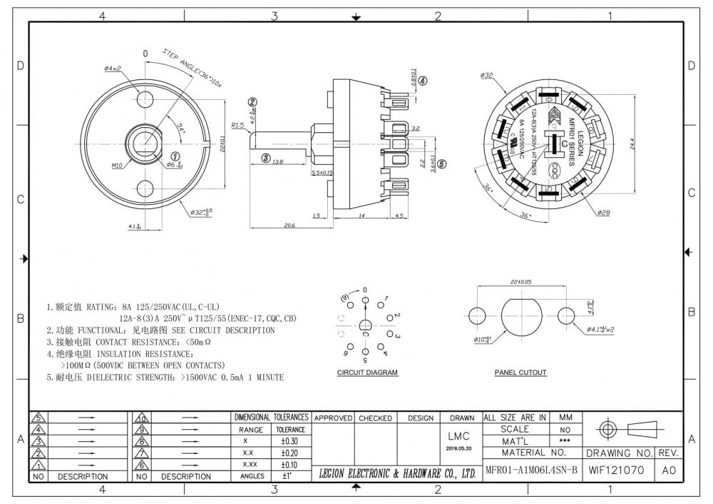 Legion MFR01-A1M06L4SN-B technical document