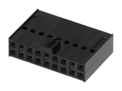 2.54mm Pitch C-Grid III Crimp Housing Dual Row, 24 Circuits, Black